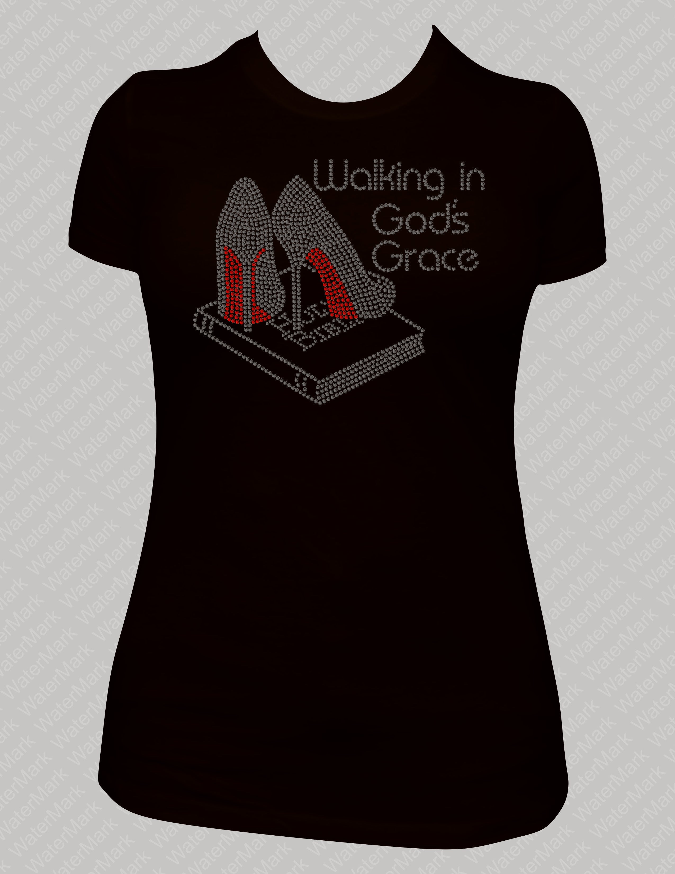 Walking in God's Grace Rhinestone shirt – tonysshirtsandkreativekim